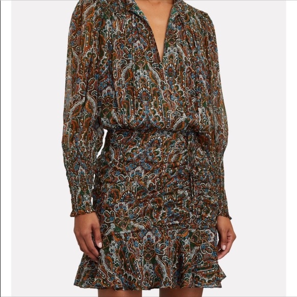 Veronica Beard | Dresses | Nwt Veronica Beard Green Armeria Paisley ...